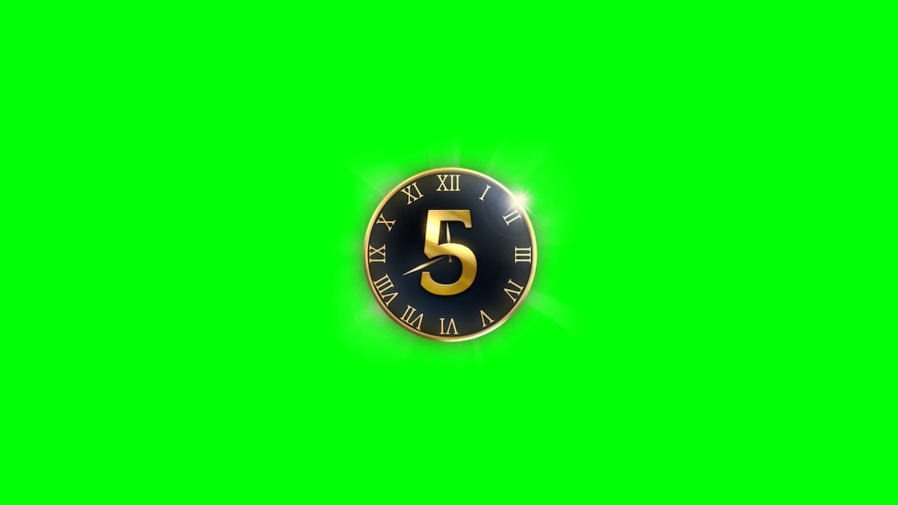 Green Screen 5 Second Timer || Green Screen Timer || No Copyright - YouTube