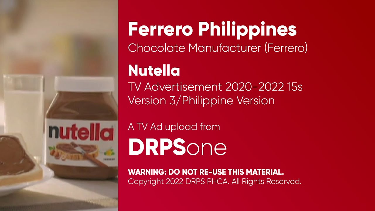 Nutella TV Ad 2020-2022 15s (Philippines, Version 3) - YouTube