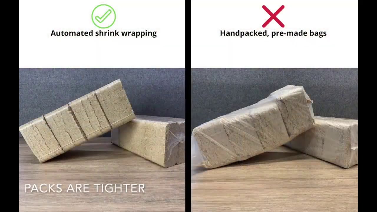 Automated Briquette Packing system with sleeve wrapping. - YouTube