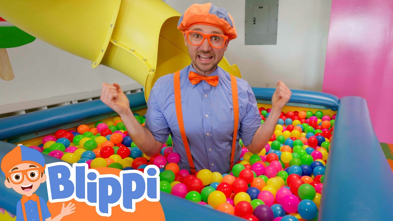 Blippi’s Learns Color at the Indoor Playground! | Learning Colors ...