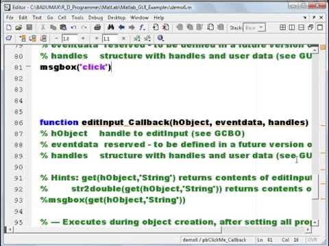 Creating GUI applications with Matlab - YouTube