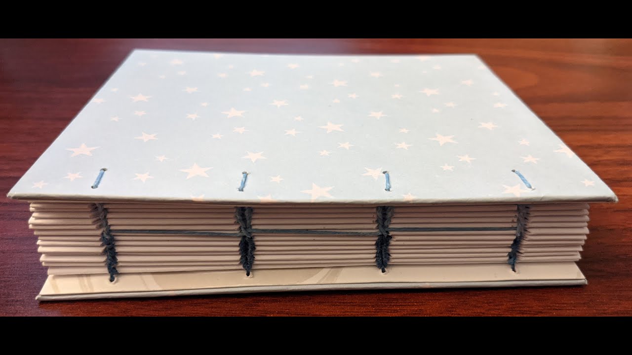 Byzantine Bookbinding, Modern Adaptation: Joining the Halves - YouTube