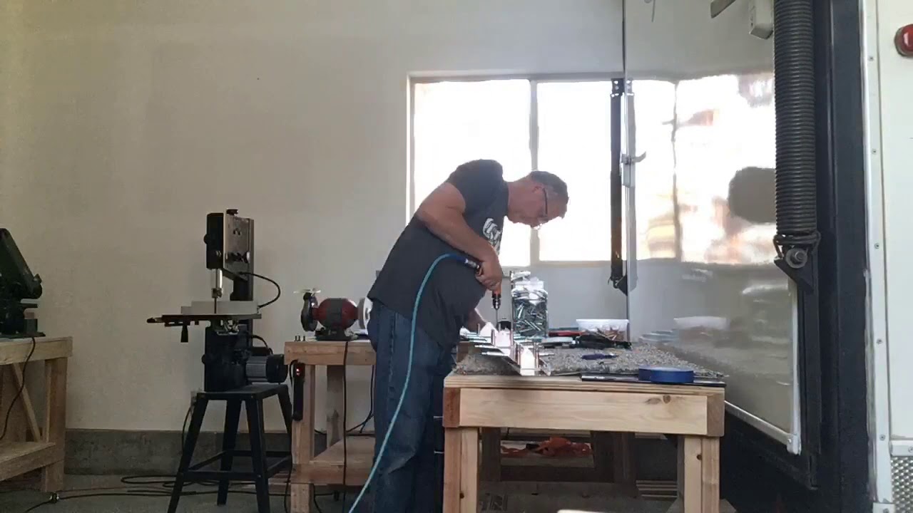 Assembly and match drill the vertical fin - YouTube