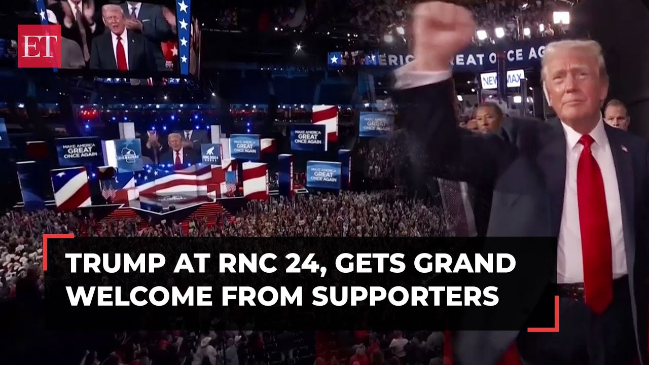 Donald Trump arrives at RNC 24, gets grand welcome from the supporters ...