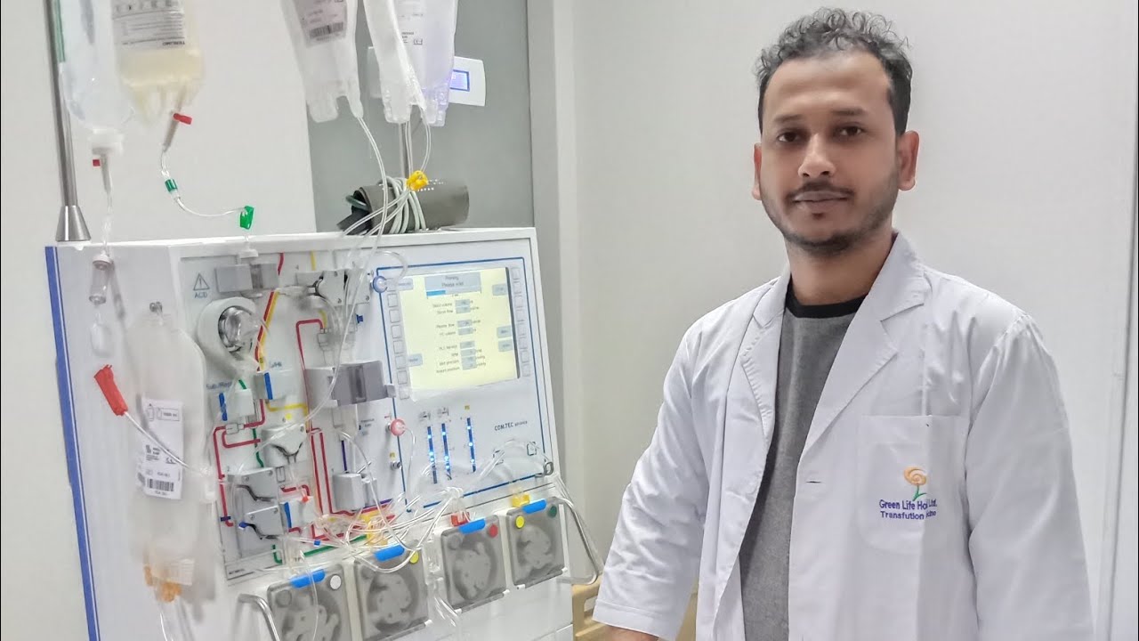 COM TEC Advance . Fresenius Kabi.Apheresis Kit installation. How to ...