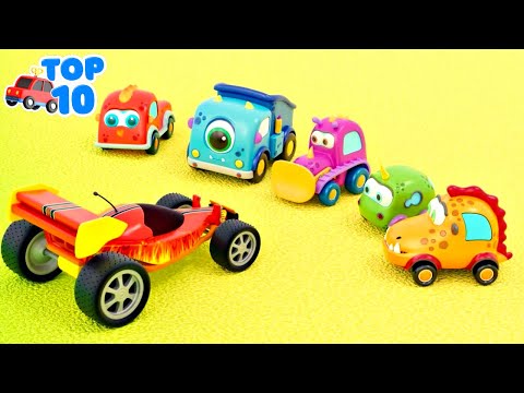 Top 10 episodes of 2024. Full season of Mocas the little monster cars cartoons for kids.