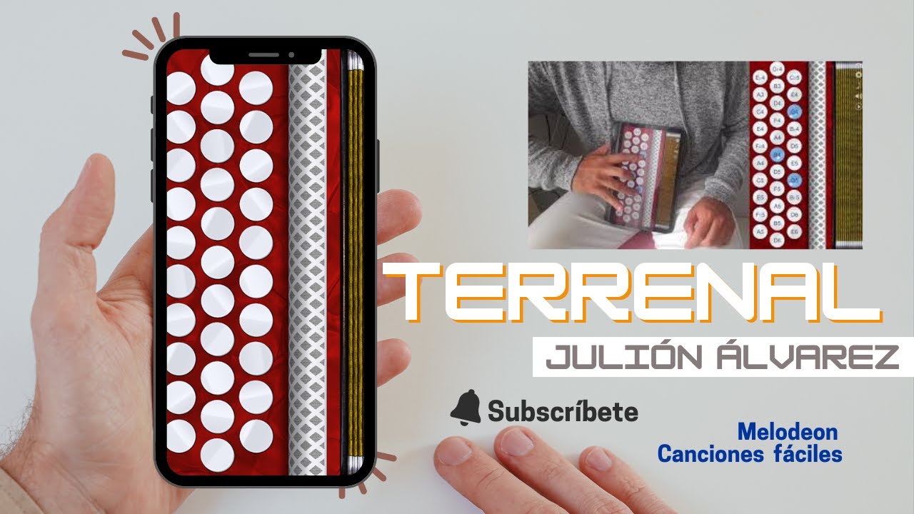 Aplicación Melodeon - Terrenal Julión Álvarez tutorial fácil - YouTube