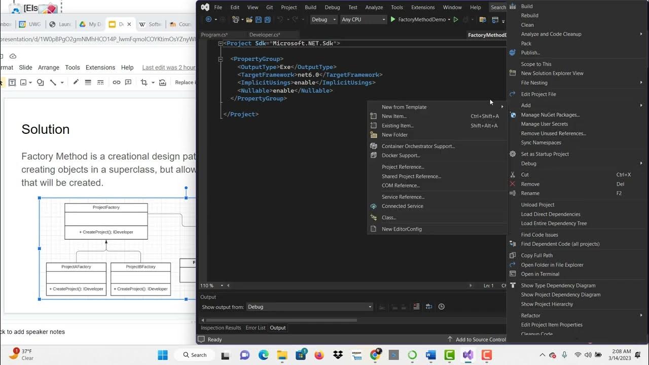 Design Patterns - Factory Method & Singleton - YouTube