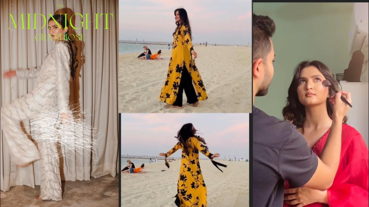 Sistrology Hira Faisal Shoot In Dubai [ Beach Party] - YouTube