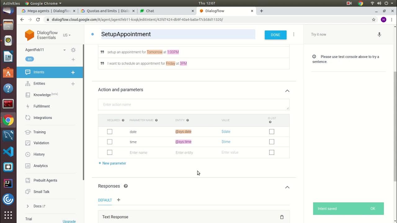 DialogFlow ES Demo - YouTube