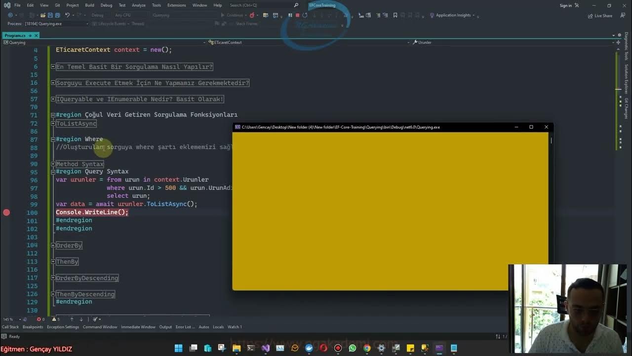Entity Framework Core #14 - ToListAsync, Where, OrderBy, ThenBy ...