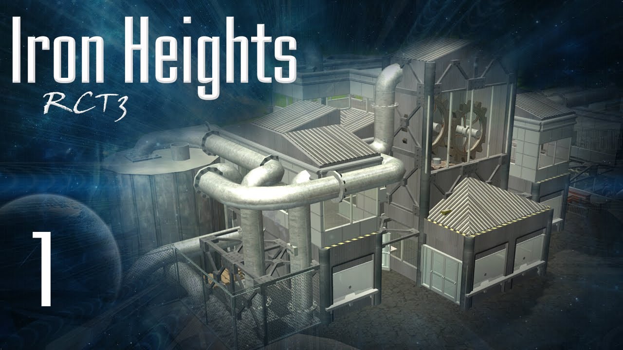 (RCT3) Iron Heights [Part 1] "Parking Lot (1 of 2)" - YouTube