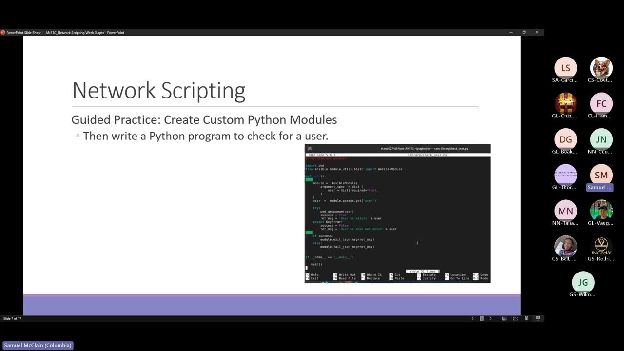 Network Scripting: Lecture 3 - YouTube