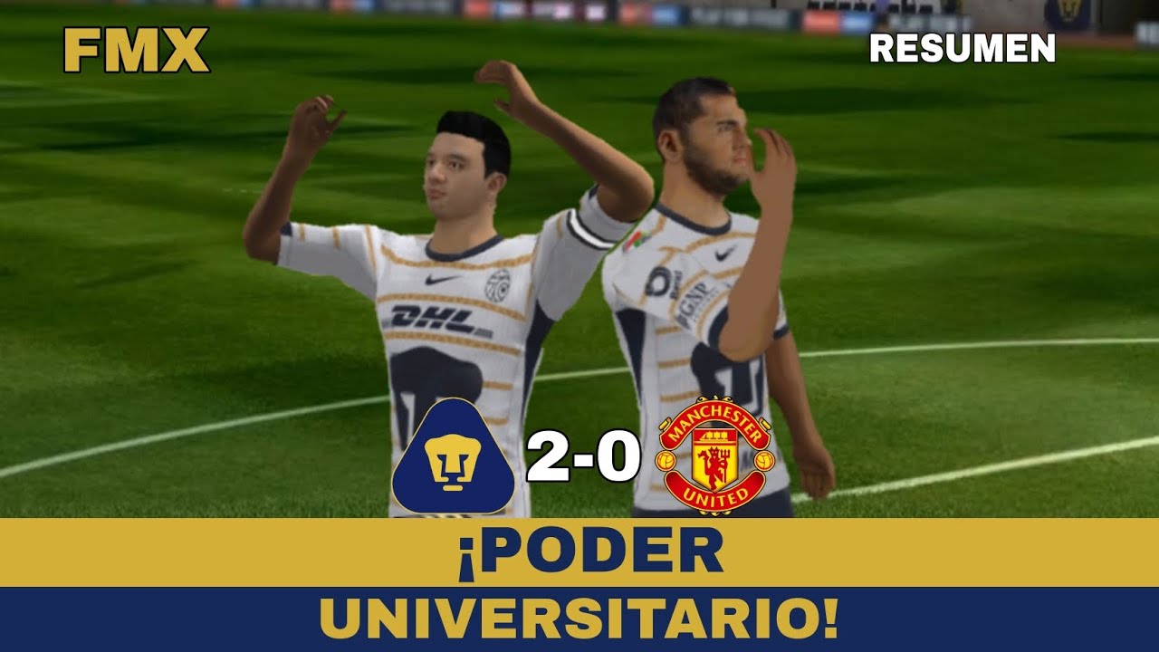RESUMEN | PUMAS VS MANCHESTER UNITED - YouTube