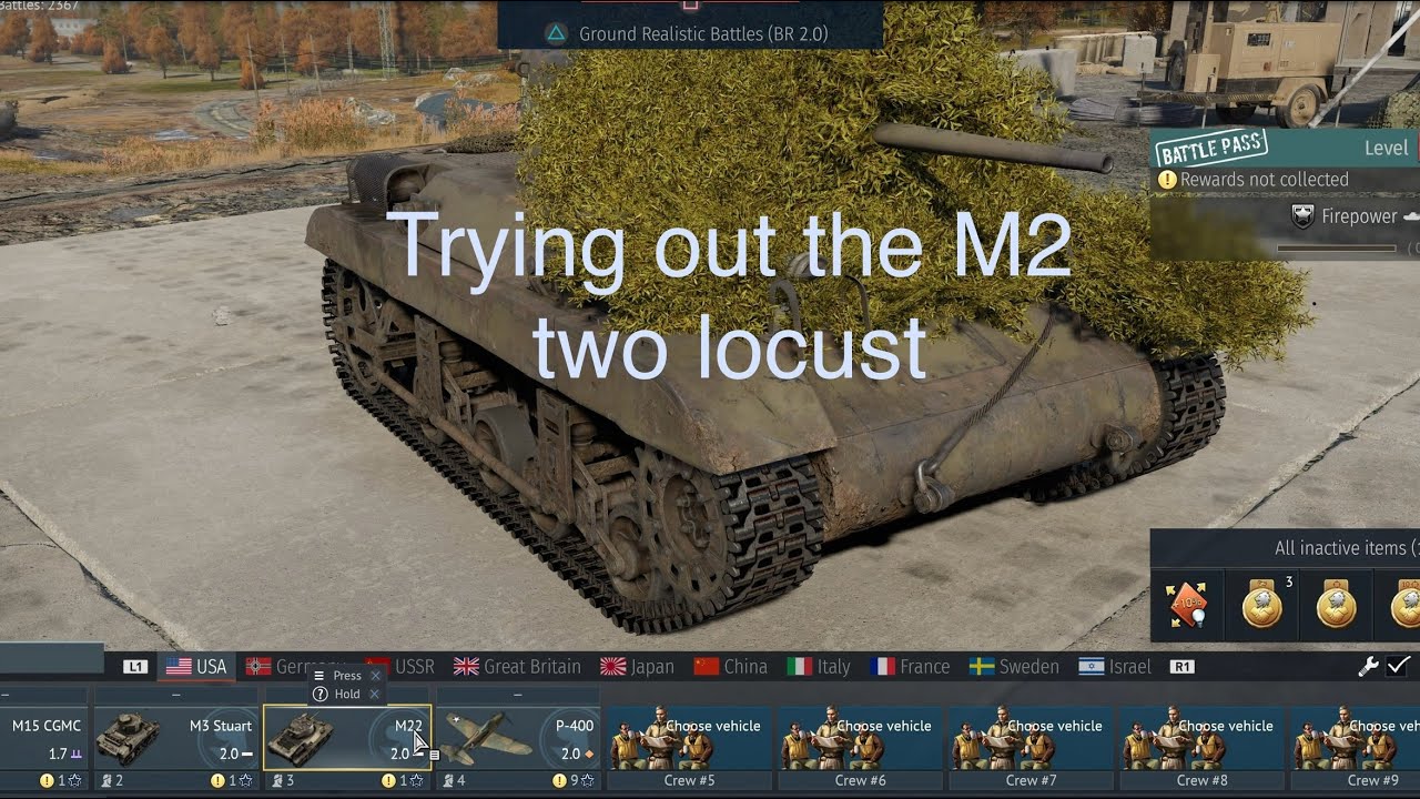 Trying out the M22 locust - YouTube