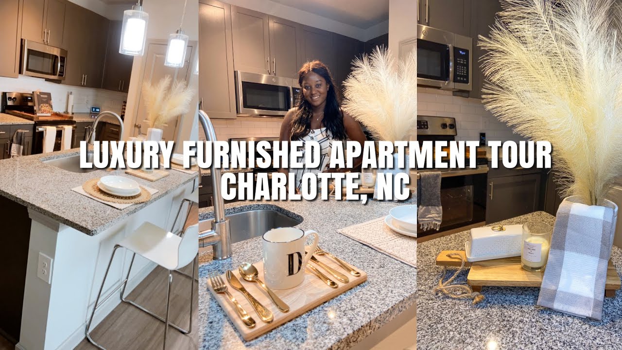 LUXURY APARTMENT TOUR 2021 | FURNISHED| CHARLOTTE,NC APARTMENT.TOUR ...