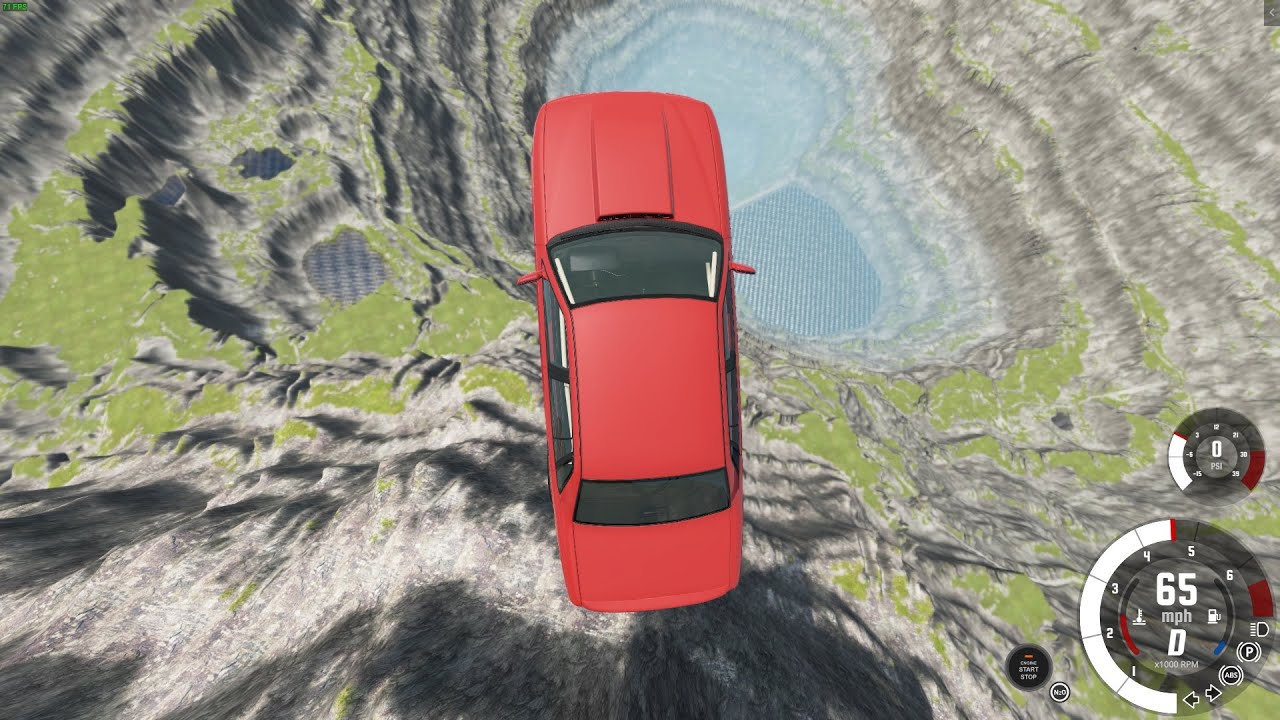 Leap of Death - BeamNG.Drive - Insane Car Crash Testing - YouTube