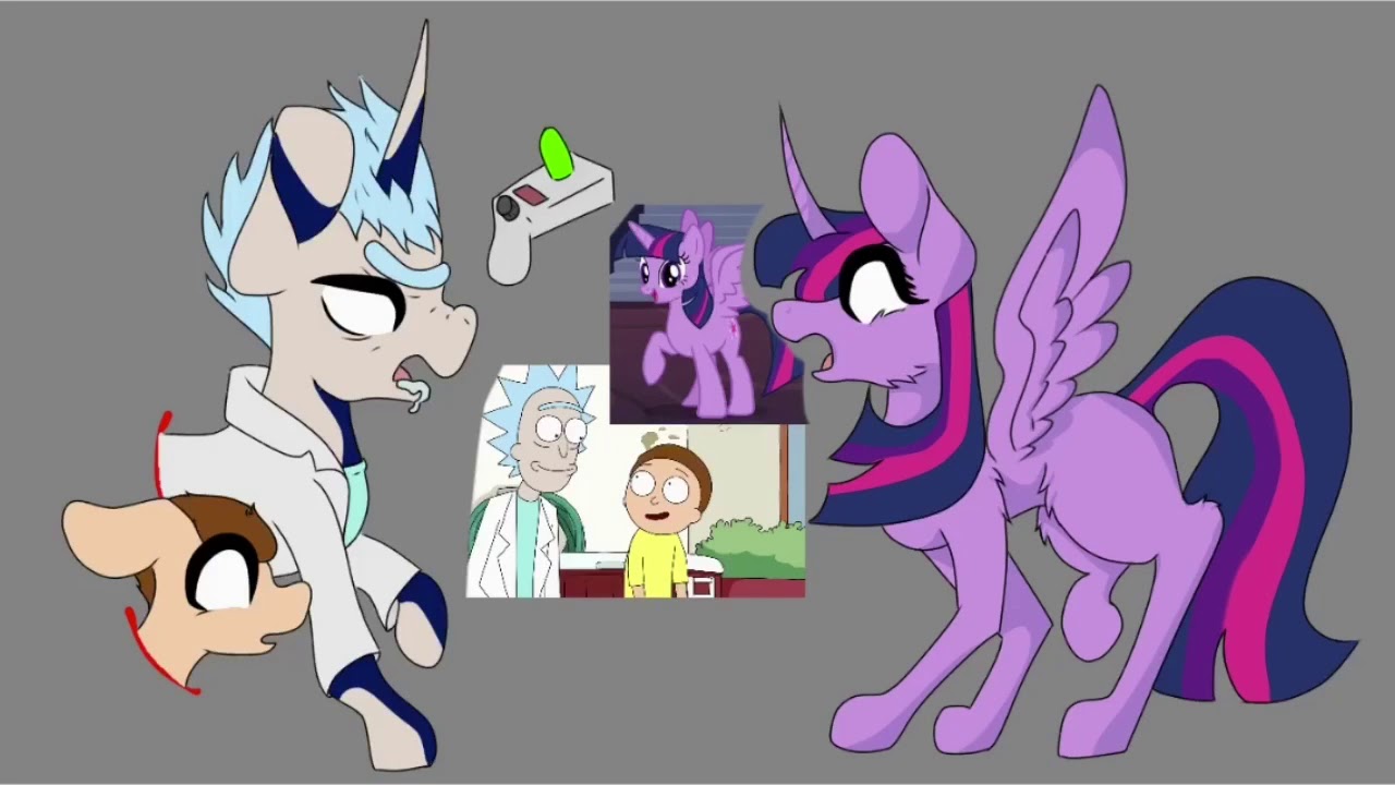 SpeedPaint~ mlp and rick and morty crossover - YouTube