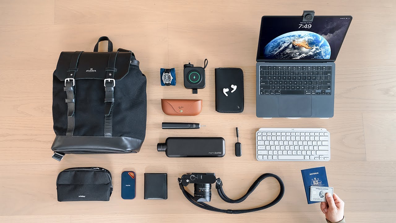 My Premium Tech & Essentials to Travel Well (after 500+ flights) - YouTube