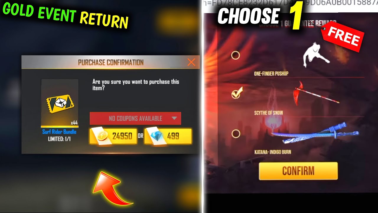 CHOOSE OF 1 FREE REWARD TRICKS || 😱 GARENA FREE FIRE - YouTube