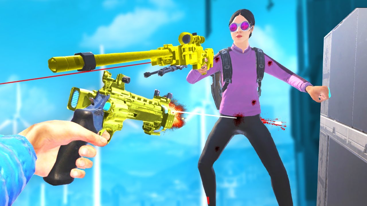 Using the most OP guns to win every match in Population One VR (truth ...