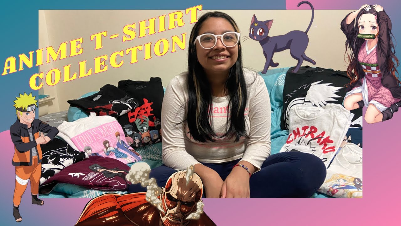 Anime T-Shirt Collection!! (Try on) - YouTube