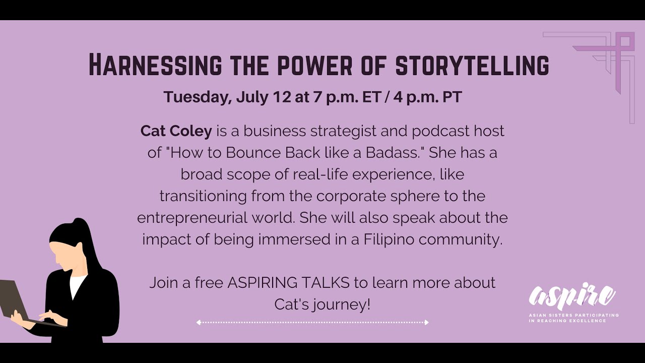 Harnessing the Power of Storytelling with Cat Coley | ASPIRING TALKS ...