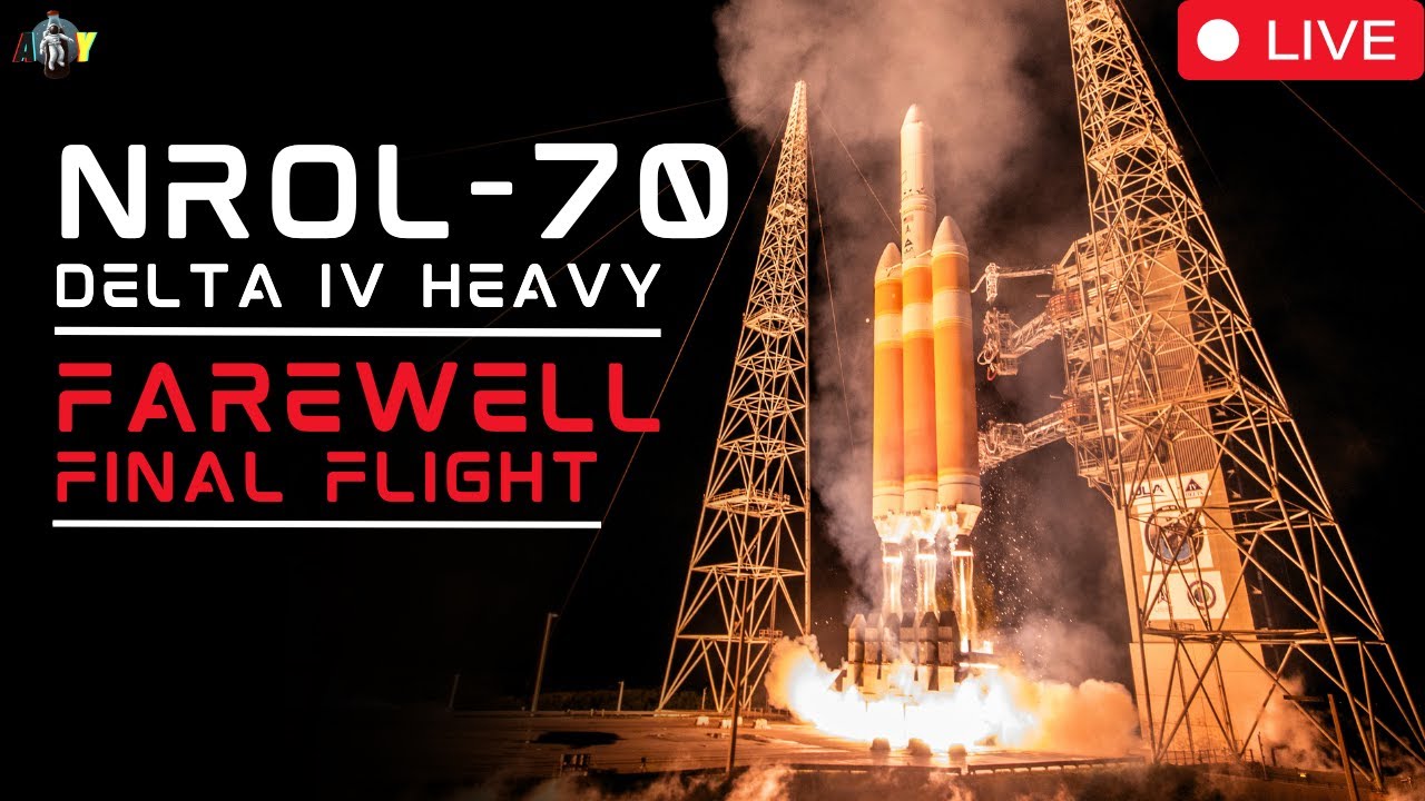 LIVE: Delta IV Heavy Final | NROL-70 Launch [2nd ATTEMPT] - YouTube