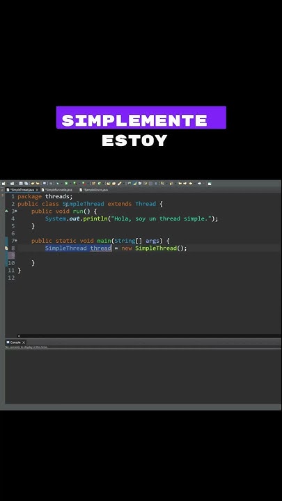 ¿sabes Cómo Crear Hilos💻😎 Cursodejava Exerciseprogram Python Coder Tutorial Youtubeemk 9322