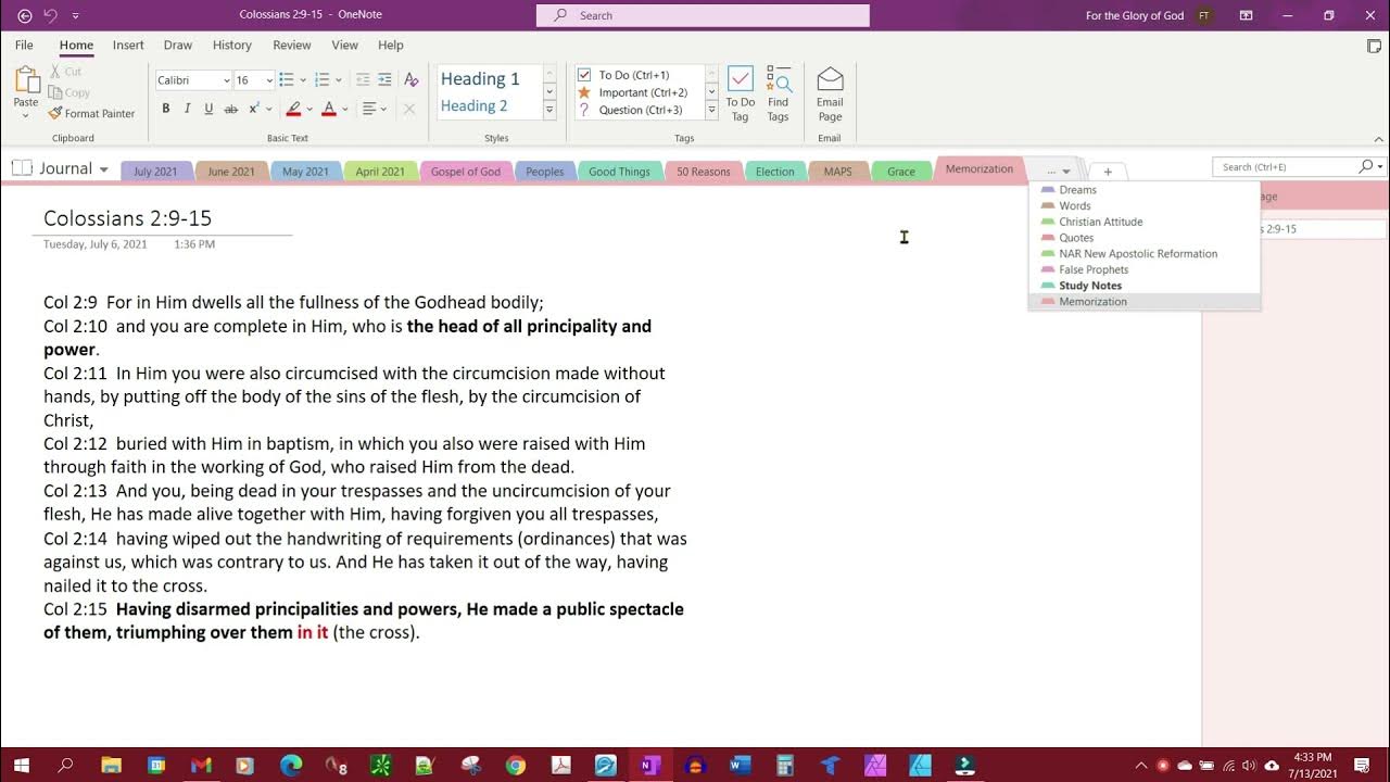 Create Section Groups in OneNote - YouTube