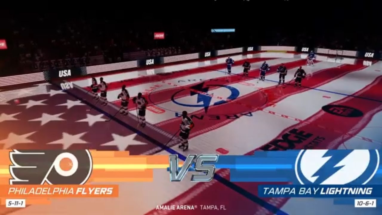Philadelphia Flyers @ Tampa Bay Lightning | NHL 25 Franchise Mode - YouTube