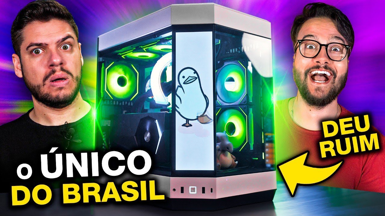 ESSE PC GAMER ÚNICO no BRASIL tem um GRANDE PROBLEMA! Build HYTE Y60 ...