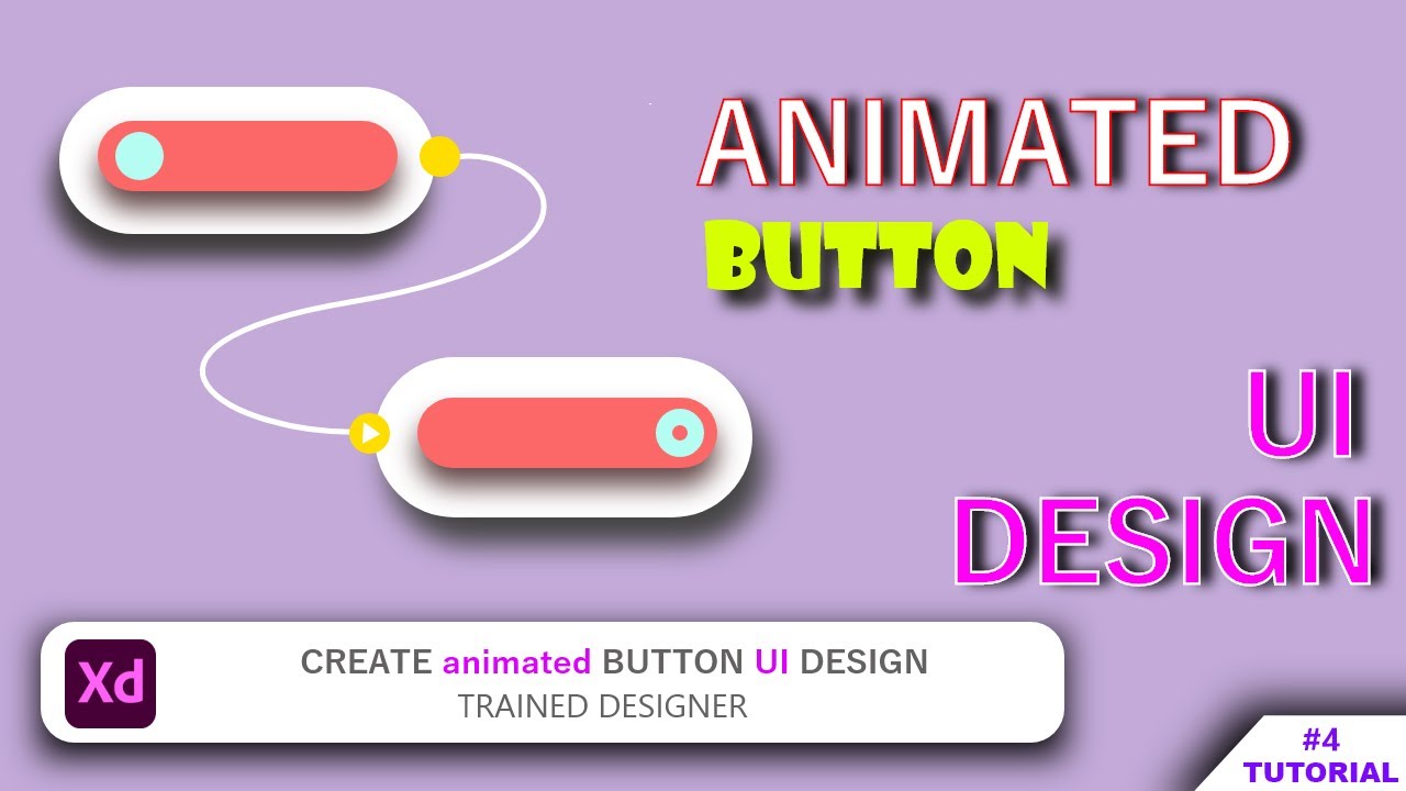 How to create animated button in adobe xd | Adobe xd - YouTube