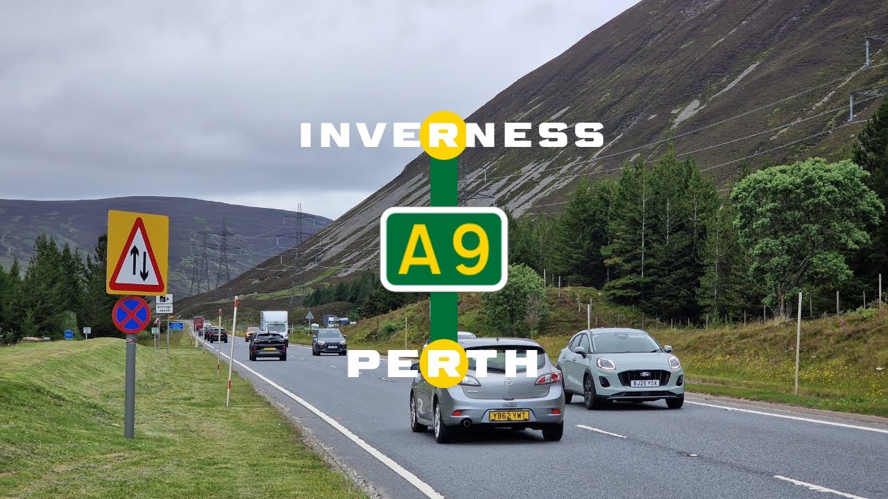 A9 Between Perth & Inverness Timelapsed with Facts, Music & More - YouTube