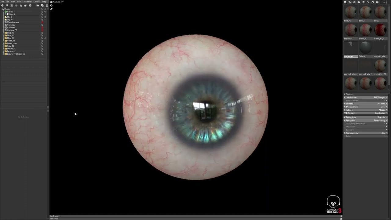 Real-time EYES Marmoset Toolbag - YouTube