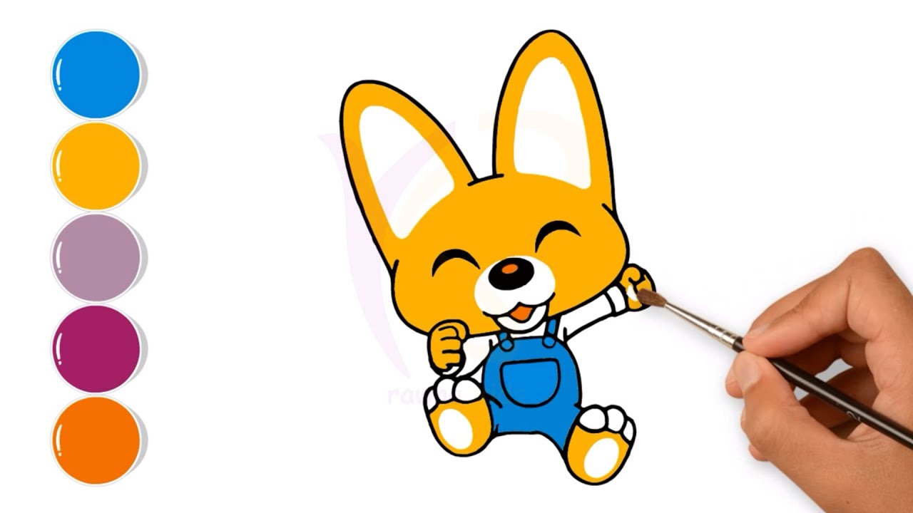 Eddy with Pororo the Little Penguin Animation Drawing and Coloring ...