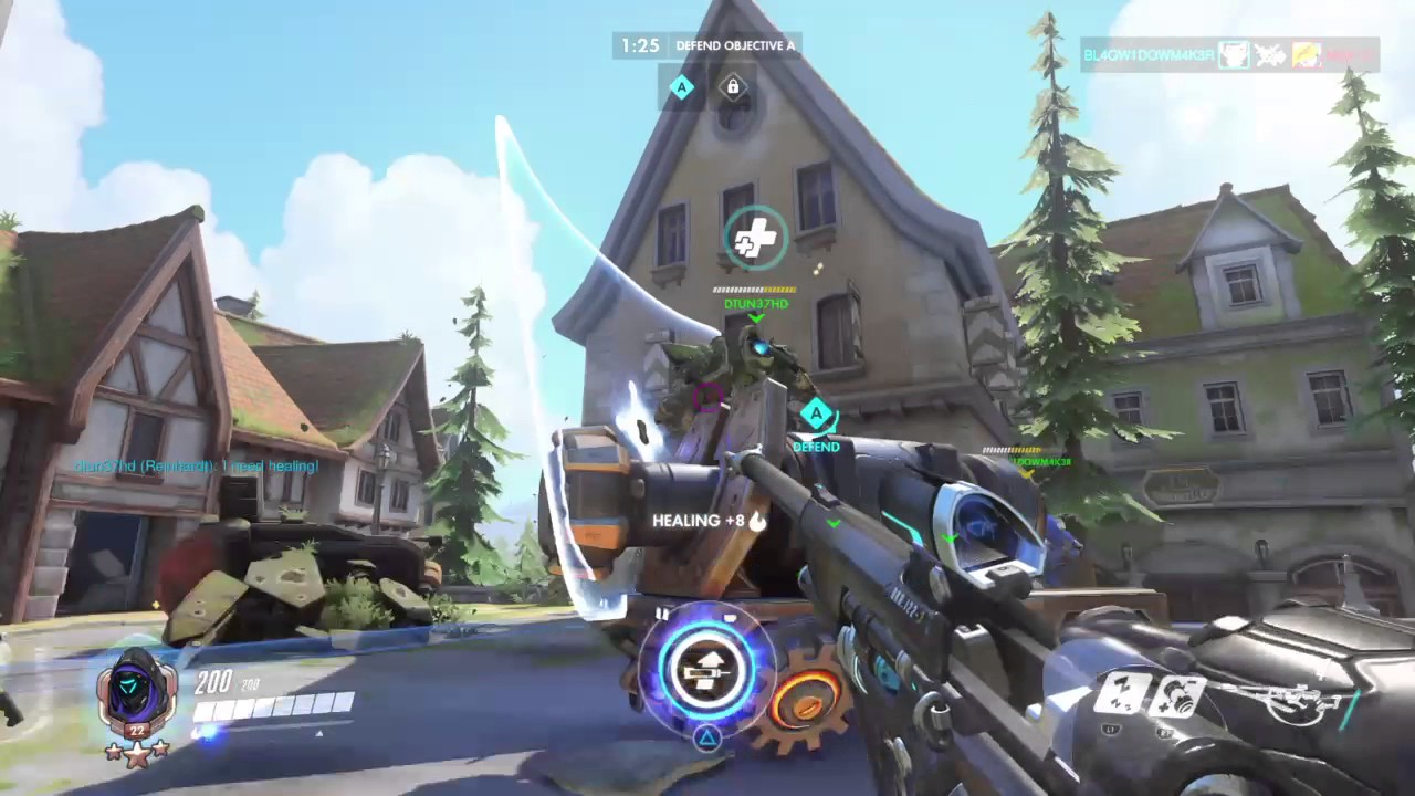 Overwatch: Ana gameplay - YouTube