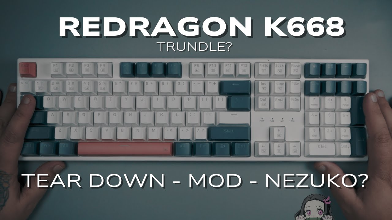 Tearing Down the Redragon K668 TRUNDLE Keyboard - YouTube