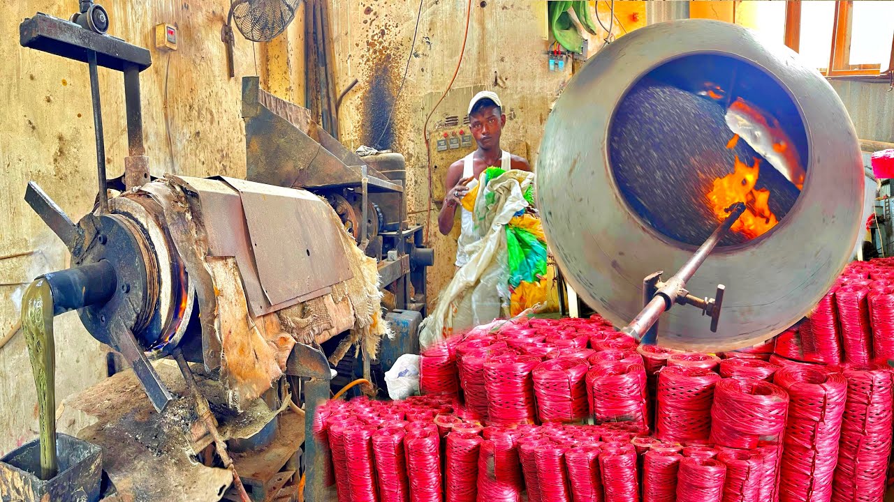 How can we make plastic Rope with the Recycling of Plastic waste || How ...