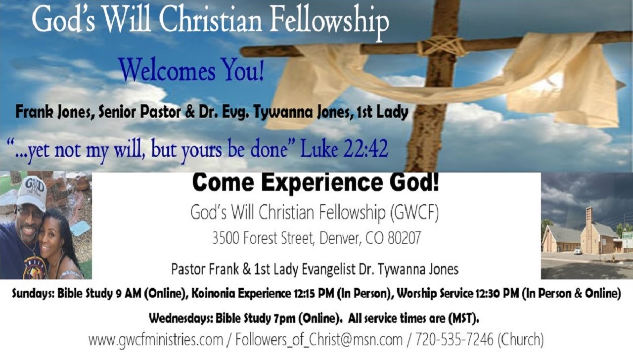 20250209 GWCF Sunday School With Pastor Frank Jones - YouTube