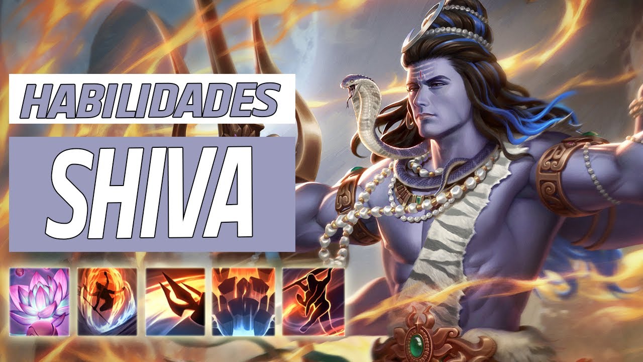 SMITE SHIVA guía habilidades | Como jugar con SHIVA SMITE - YouTube