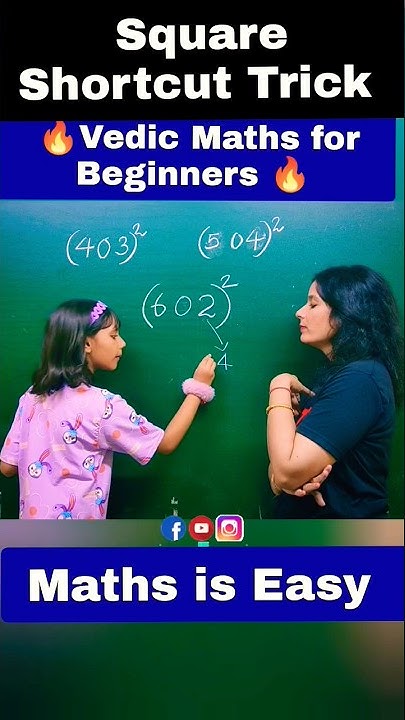 Vedic Maths Square trick | Square of 3 Digit Numbers #viral #mathsiseasy #shorts #youtubeshorts ...