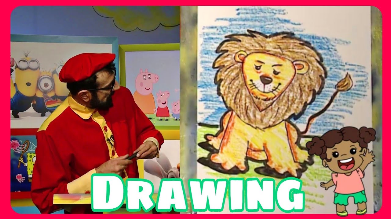 Multiknik ️How To Draw ️Lion ️Easy Step by Step ️N449 - YouTube