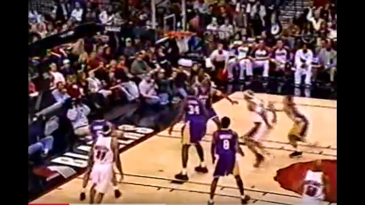 NBA 2001 Playoffs- Los Angeles vs Portland- Game 2 short clip only ...