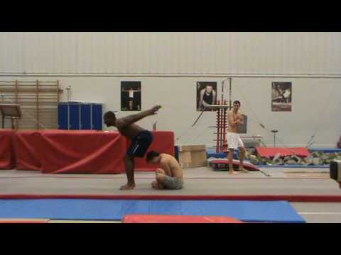 Dangerous Standing Back somersault - YouTube