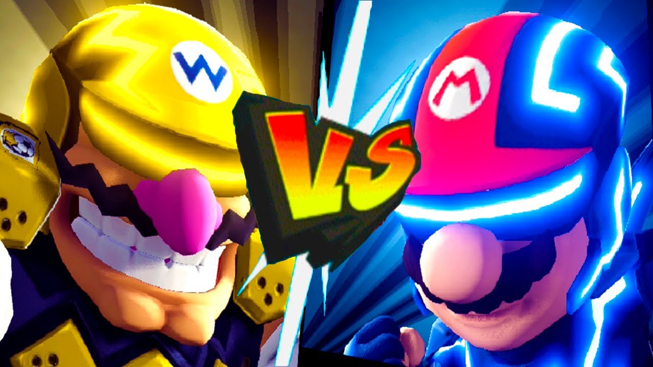 Mario Strikers Battle League - Wario vs Mario - Bowser & Yoshi Included ...