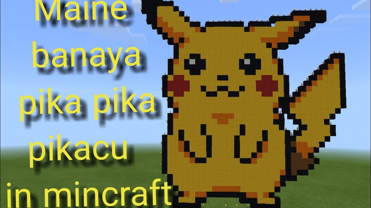 Making pika pika pikachu in # mincraft - YouTube