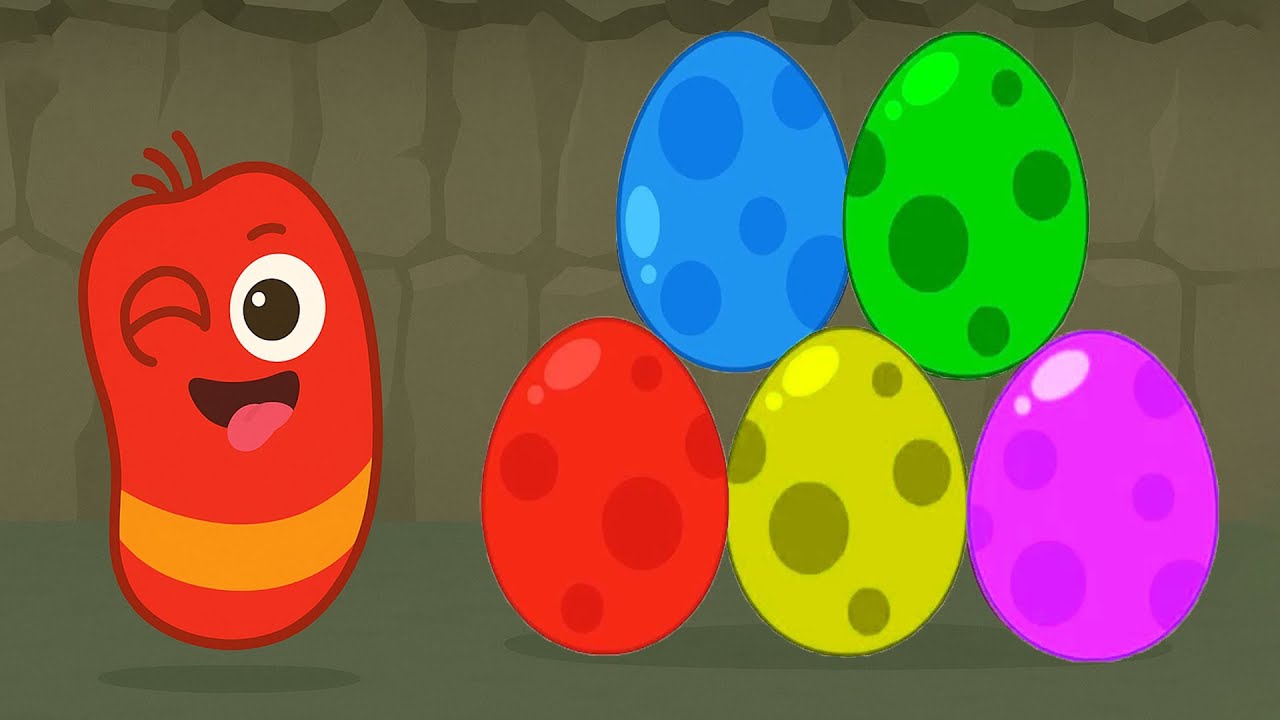 Learning Colors and Numbers Songs | Colorful Eggs on the Farm | Larva ...