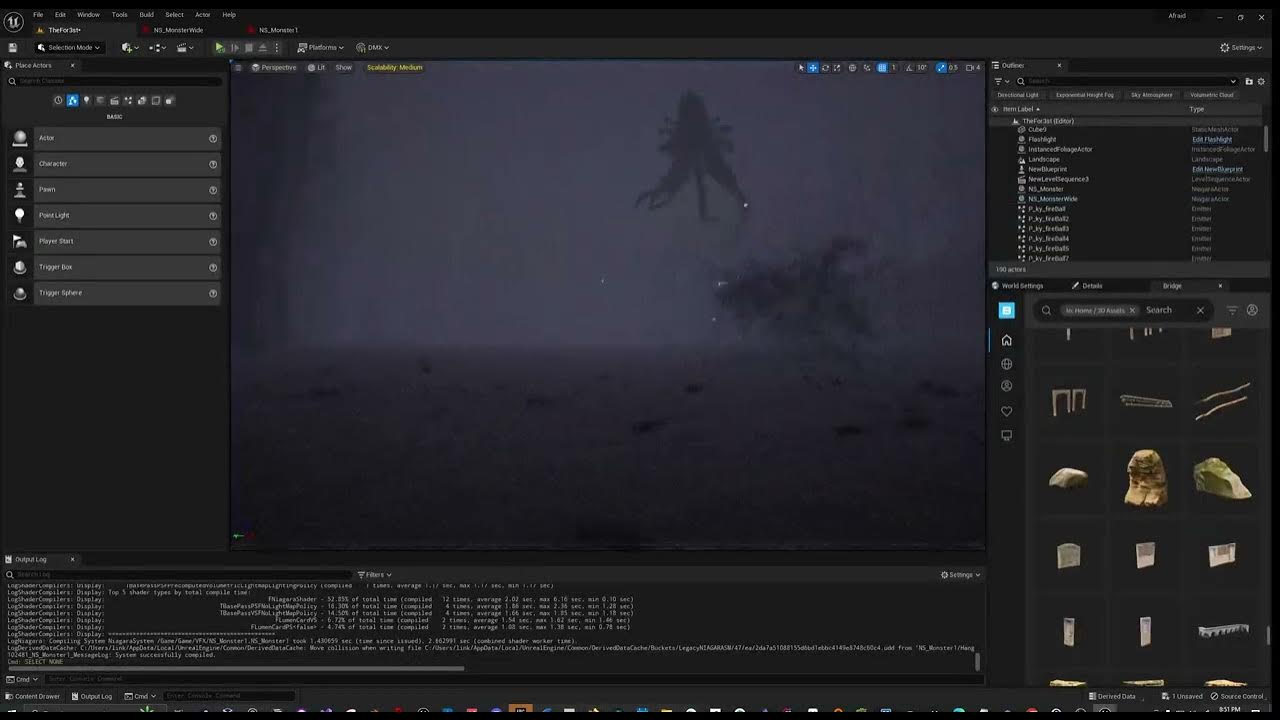 Horror game dev in unreal engine 5 - YouTube