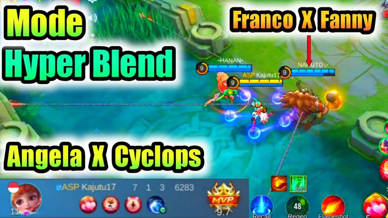 Hyper Blend New Mode - Angela X Cyclops Franco X Fanny Gameplay mobile ...
